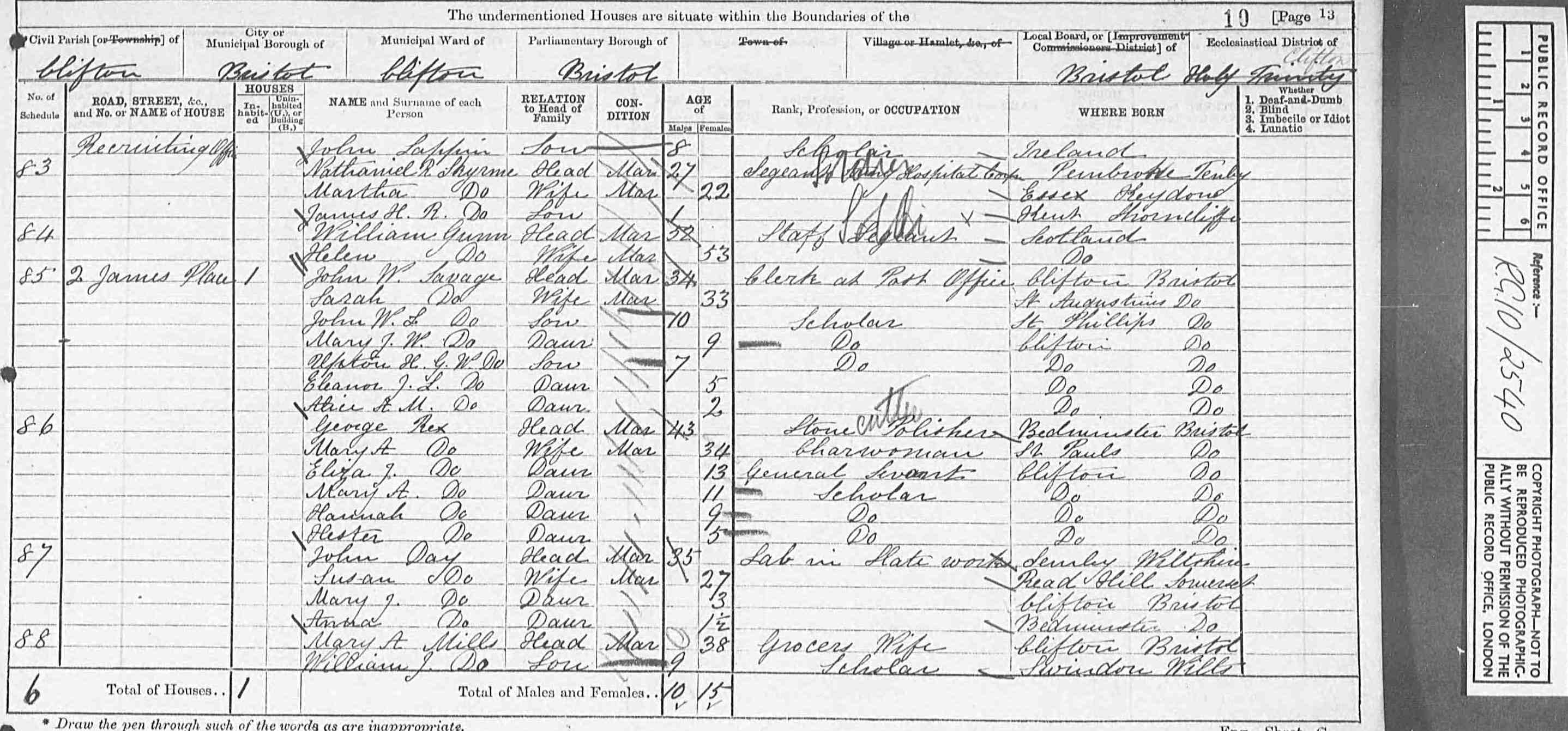 Ancestors of Susan MILLARD [19]