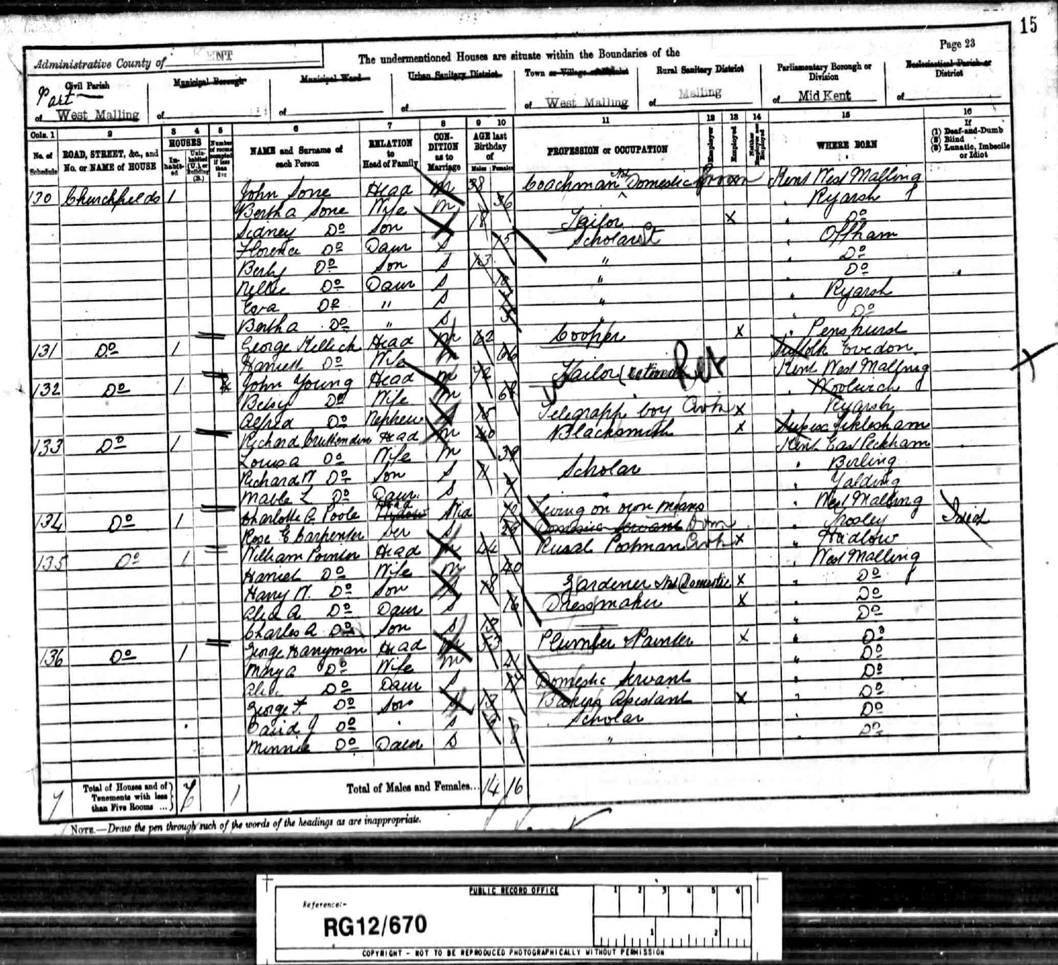 Ancestors of George Harryman